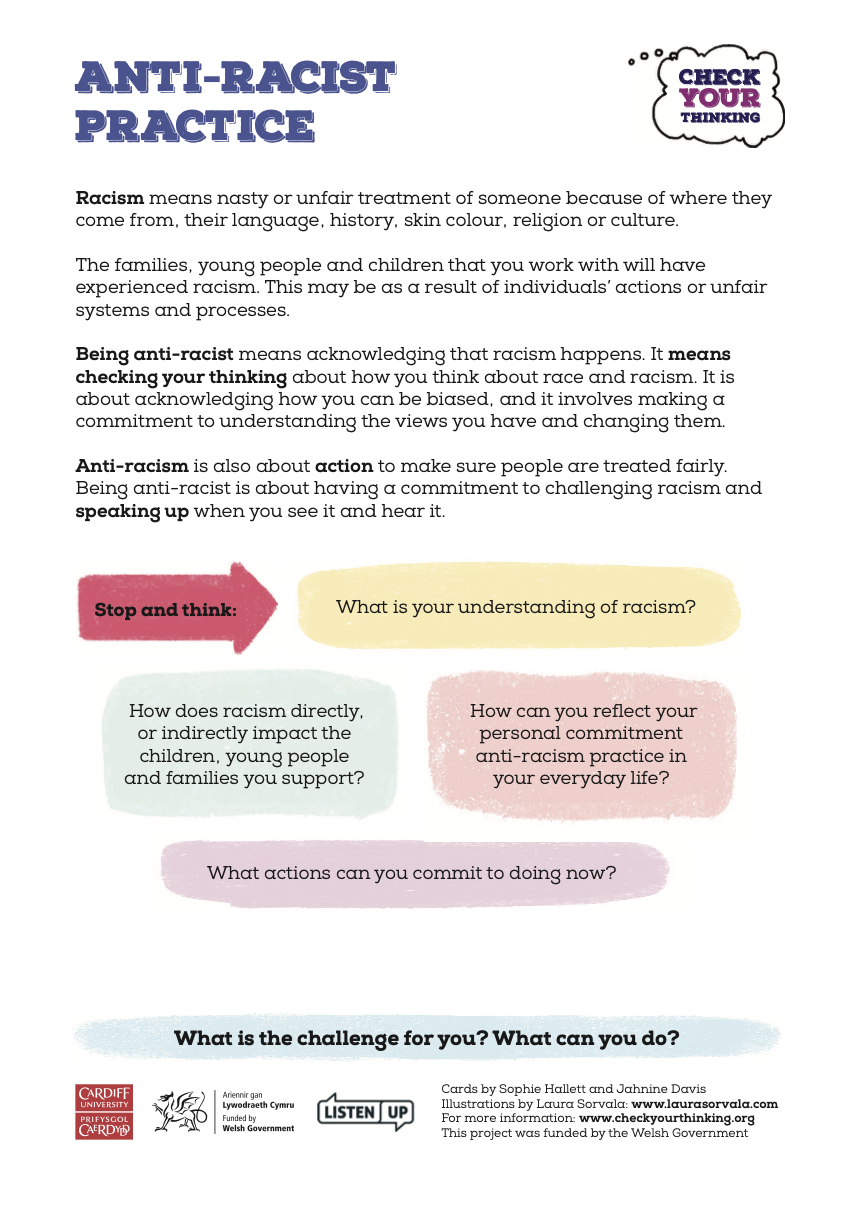 Anti-racist practice in children’s safeguarding – Check Your Thinking