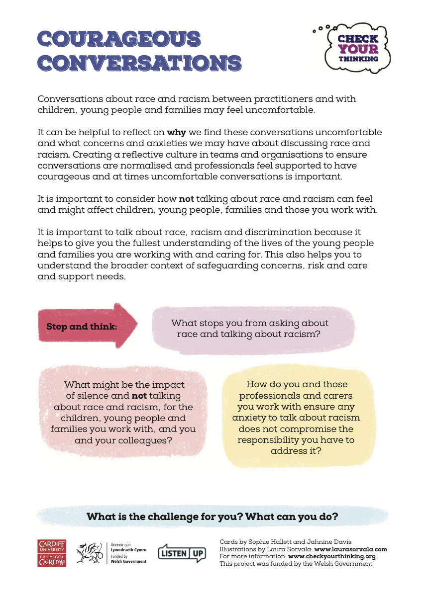 Anti-racist practice in children’s safeguarding – Check Your Thinking